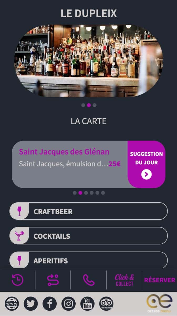 ACCESS Menu – Solutions 100% sans contact dédiées à la restauration