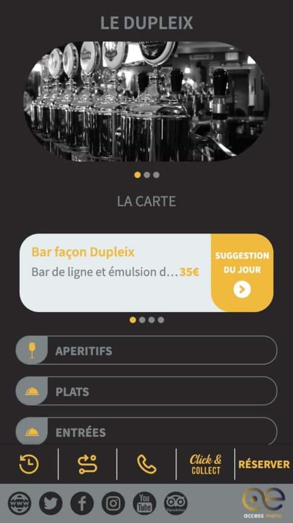 ACCESS Menu – Solutions 100% sans contact dédiées à la restauration